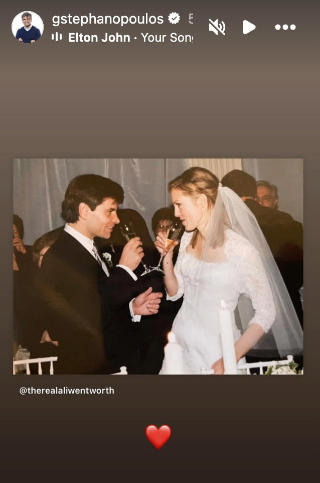 George Stephanopoulos offers a tearful tribute to his wife for her ...