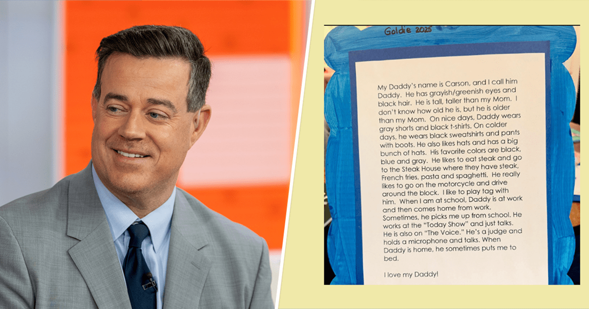 Carson Daly’s 5-year-old daughter gave her dad an incredibly special ...