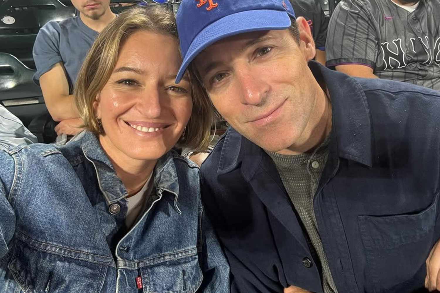 Tony Dokoupil stands by his wife, MSNBC journalist Katy Tur, as she ...