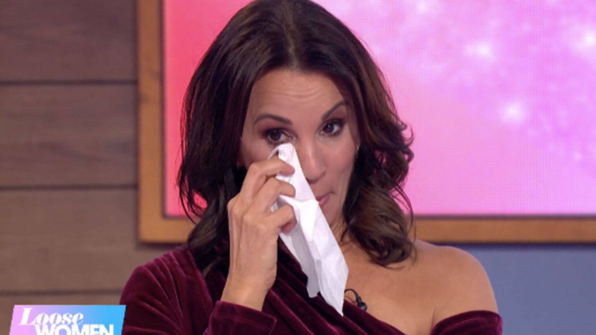 Andrea McLean could not hold back her tears as she confirmed that this ...